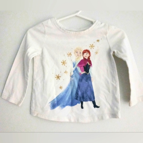 Disney | Shirts & Tops | Disney And Jumping Beans Euc Girls Frozen Tee ...